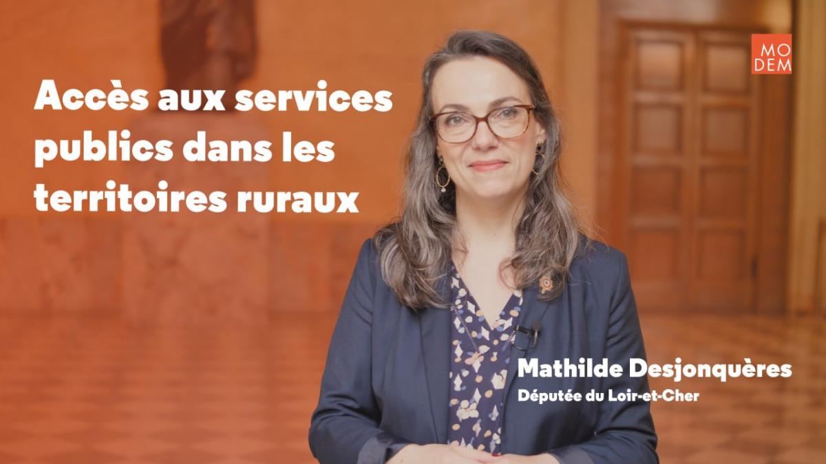 Mathilde Desjonquères : "Continuer de faire bouger les lignes pour l'accès aux services publics ...